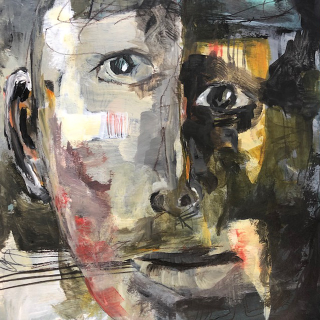 Park Bench Guy - Acrylic, in Authenticity